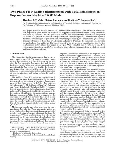 pdf two phase flow regime identification with a multiclassification