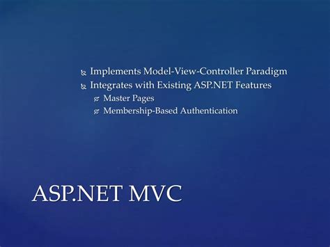Ppt Model View Controller Aspnet Powerpoint Presentation Free Download Id1536803
