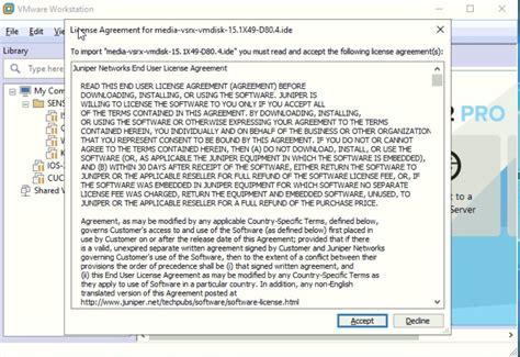 My Cybersecurity Journal Run Juniper Networks Vsrx Firewall In Vmware