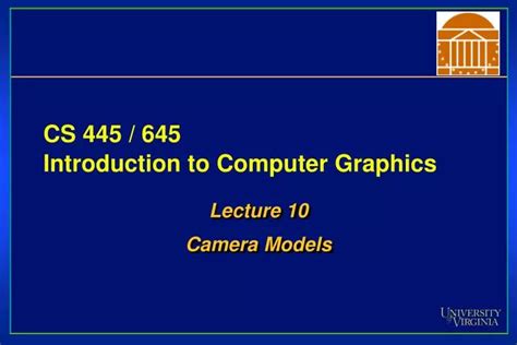 Ppt Cs 445 645 Introduction To Computer Graphics Powerpoint
