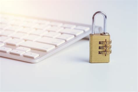 Premium Photo Metal Security Lock With Pass Code Or Password On Computer Keyboard