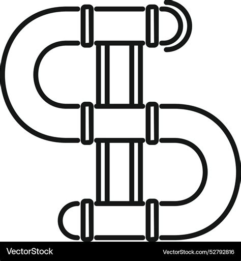 Pipeline System Connecting Industrial Plants Vector Image