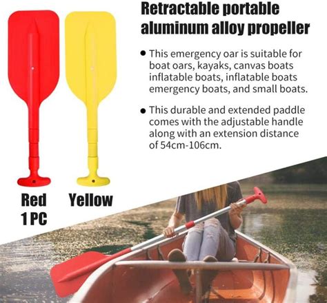 Collapsible Kayak Paddle Telescoping Emergency Kayak Paddle Floating