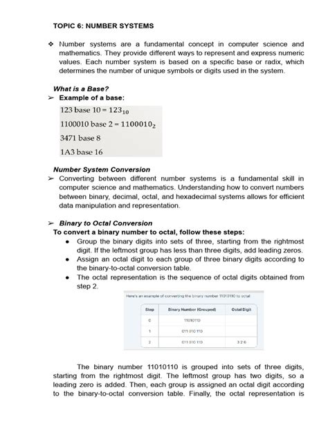 number systems pdf