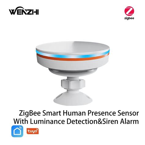 Zigbee 3 0 Wifi Human Presence Sensor 5v Mmwave Radar With Siren Alarm Motion Lux Detection Tuya