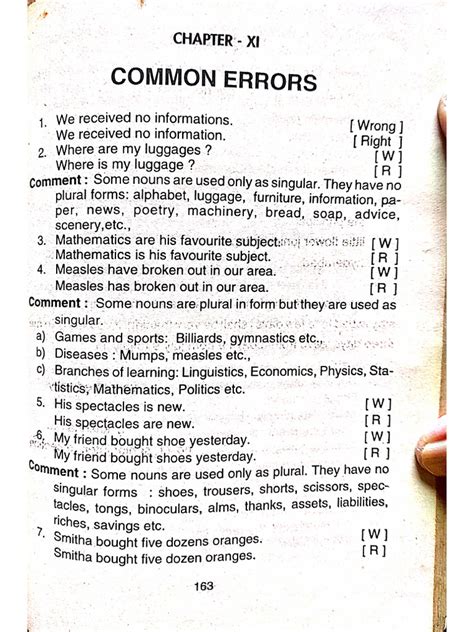 Common Errors Pdf