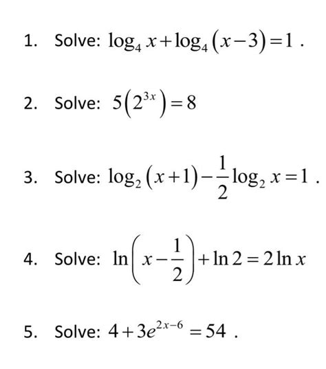 solved log4x log4 x−3 15 23x 8log2 x 1 −21log2x 1ln x−21