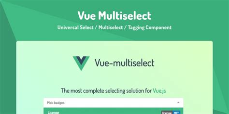 Vue Multiselect Universal Select Multiselect Tagging Component
