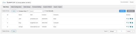 create table from custom sql ninja tables