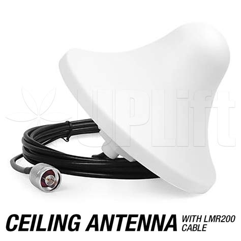 Skywave Indoor Ceiling Mushroom Picocell Antenna W Genuine Lmr200 Shielded Cable For Signal