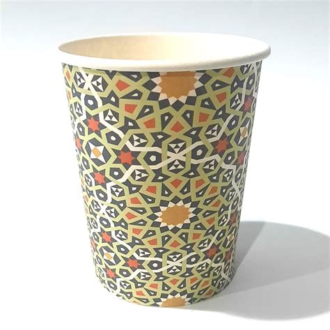 لیوان کاغذی یکبار مصرف 220 سی سی بسته 50 عددی صدف خاورمیانه