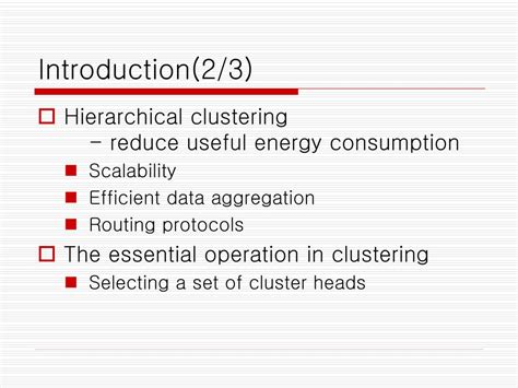 Ppt Distributed Clustering In Ad Hoc Sensor Networks A Hybrid