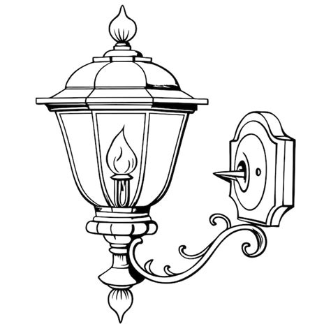 Sconce Vector Illustration Line Art Premium Ai Generated Vector Sconce Vector Illustration Line Art Premium Ai Generated Vector