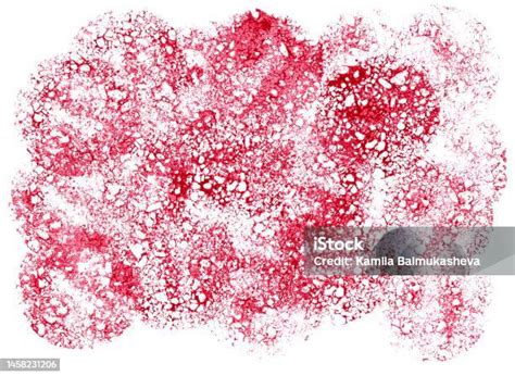 그런 지 밝은 분홍색과 흰색 손으로 그린 텍스처 템플릿입니다 흰색 배경에 밝은 분홍색 페인트가 있는 스폰지의 혼란스러운 흔적