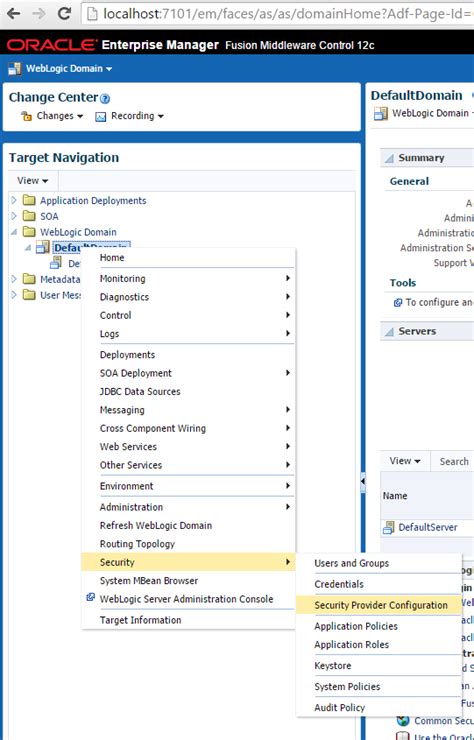 Oracle Soa Java Blog Authentication Using Openldap Weblogic Console