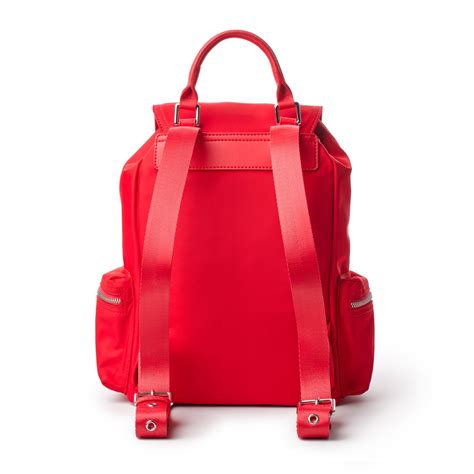 Nylon Backpack Red