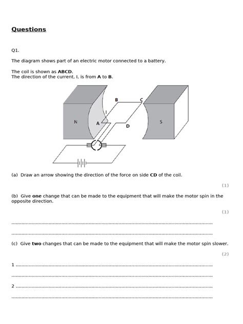 Igcse 91 Magnets Qp Pdf Inductor Transformer