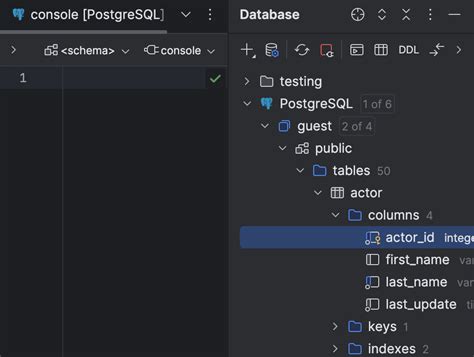 Columns PyCharm Documentation