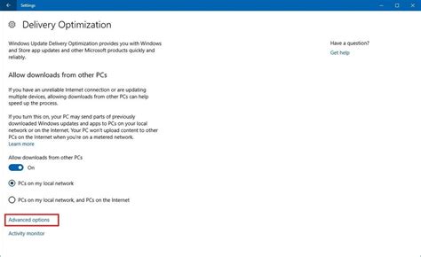 how to limit windows update bandwidth on the windows 10 fall creators