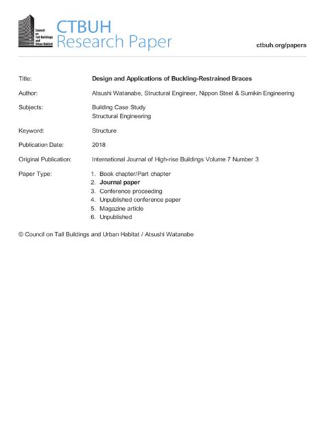 3802 Design And Applications Of Buckling Restrained Braces Pdf