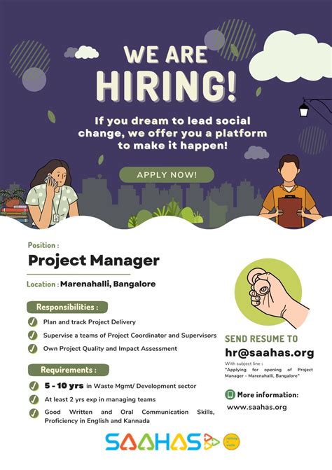 Sneha Mohan On Linkedin Dear All We Are Currently Seeking A Project Manager For A Project At