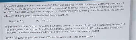 solved two random variables x and y are independent if the