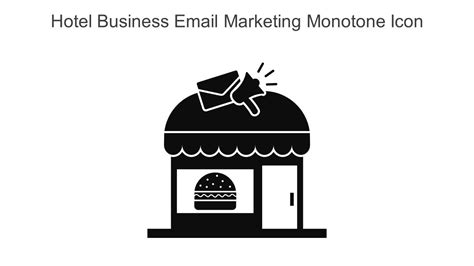Hotel Business Email Marketing Monotone Icon In Powerpoint Pptx Png And Editable Eps Format PPT
