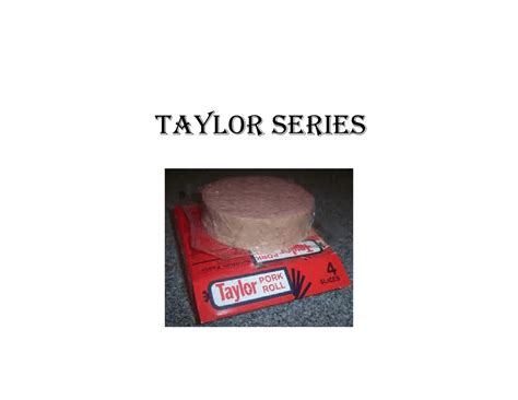 Taylor Series Schemes And Mind Maps Signals And Systems Docsity
