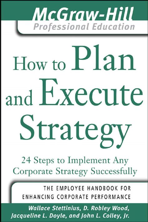How To Plan And Execute Strategy 24 Steps To Implement Any Corporate