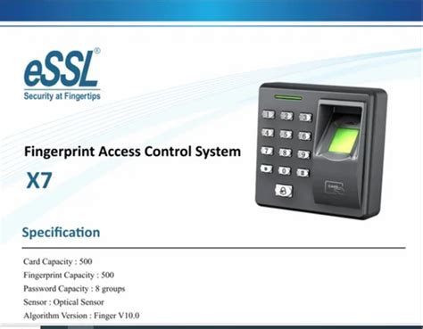 ESSL X Fingerprint Access Control System At Rs Time Attendance Machine In New Delhi ID