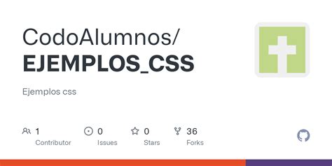 GitHub CodoAlumnos EJEMPLOS CSS Ejemplos Css