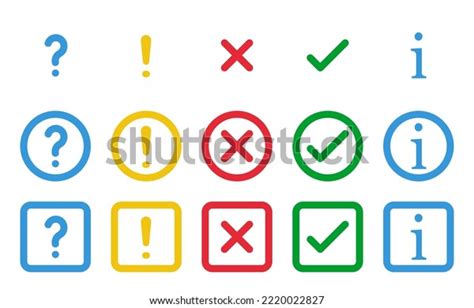 Check Box Question Mark Exclamation Point Stock Vector Royalty Free 2220022827 Shutterstock