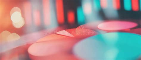 Visualizing Data Insights Through Dynamic 3d Pie Chart Segments In An Abstract Setting Stock