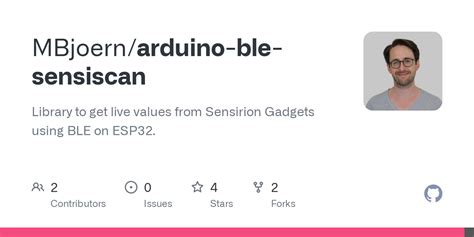 Github Mbjoernarduino Ble Sensiscan Library To Get Live Values From