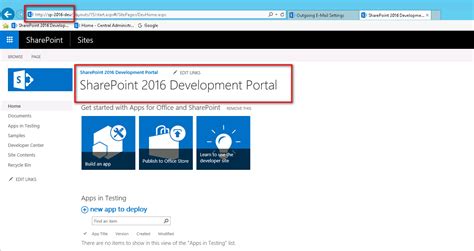 Sharepoint 2016 Administration Configure Outgoing Email Settings
