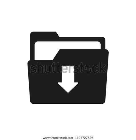 File Folder Icon Simple Vector Illustration Stock Vector Royalty Free 1104727829 Shutterstock