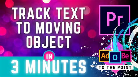 How To Stick Text To Moving Object Premiere Pro Youtube