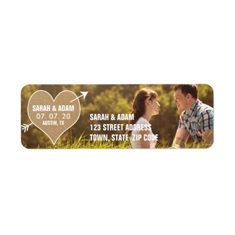Sweet Love Save The Date Return Address Red Label Zazzle Com