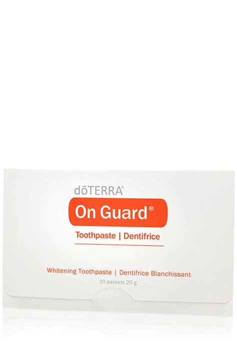 On Guard Whitening Toothpaste Samples Doterra Essential Oils