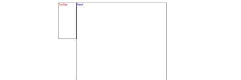 html how to position div to be flush against another div stack