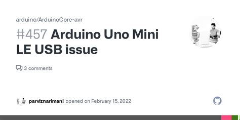 Arduino Uno Mini Le Usb Issue · Issue 457 · Arduinoarduinocore Avr