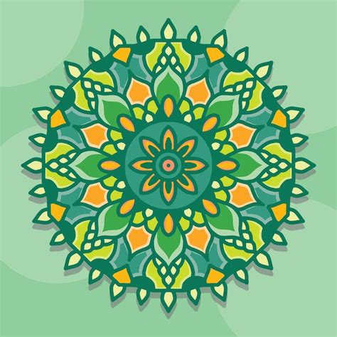 Premium Vector Colorful Mandala Background Decorative Round Ornaments Anti Stress Mandala