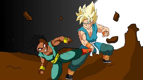 Goku And Uub Ssj Alt By Darkleon43 On Deviantart
