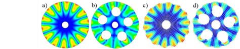 Vibration Modes Related To Frequency ω 17 A B Fem Shell Model