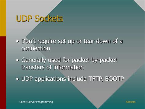 Ppt Clientserver Programming Using Bsd Sockets Powerpoint