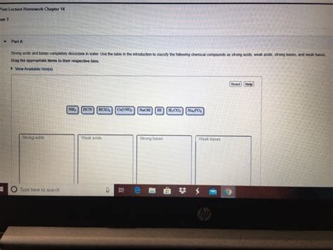 Solved Post Lecture Homework Chapter 14 Am 7 Part A Strong