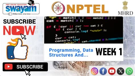 Programming Data Structure And Algorithm Using Python Week 1 2025 Youtube