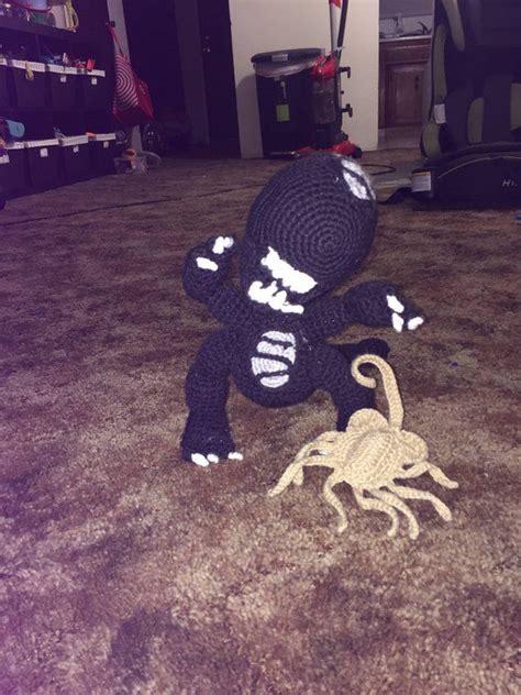 Crochet Alien Facehugger Xenomorph Alien Vs Pedator T Alien