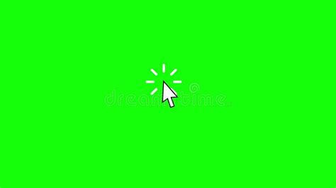 Cursor Click Animated Cursor And Hand Greenscreen 4k Stock Footage Video Of Press Isolated