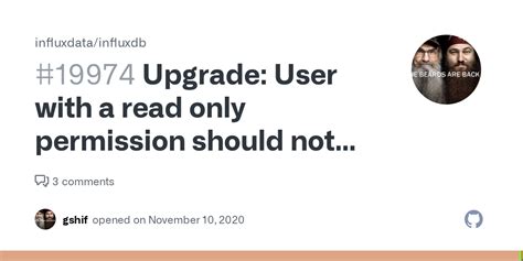 Upgrade User With A Read Only Permission Should Not Be Able To Write Into A Bucket · Issue